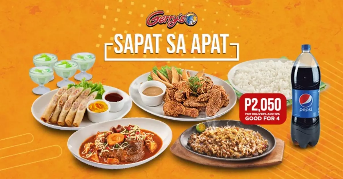 Gerry's Restaurant and Bar Philippines Menu Prices Updated 2025