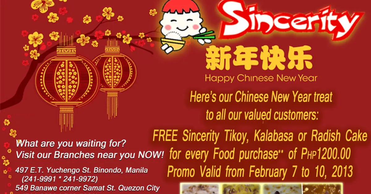 Sincerity Cafe & Restaurant Philippines Menu Prices Updated 2025