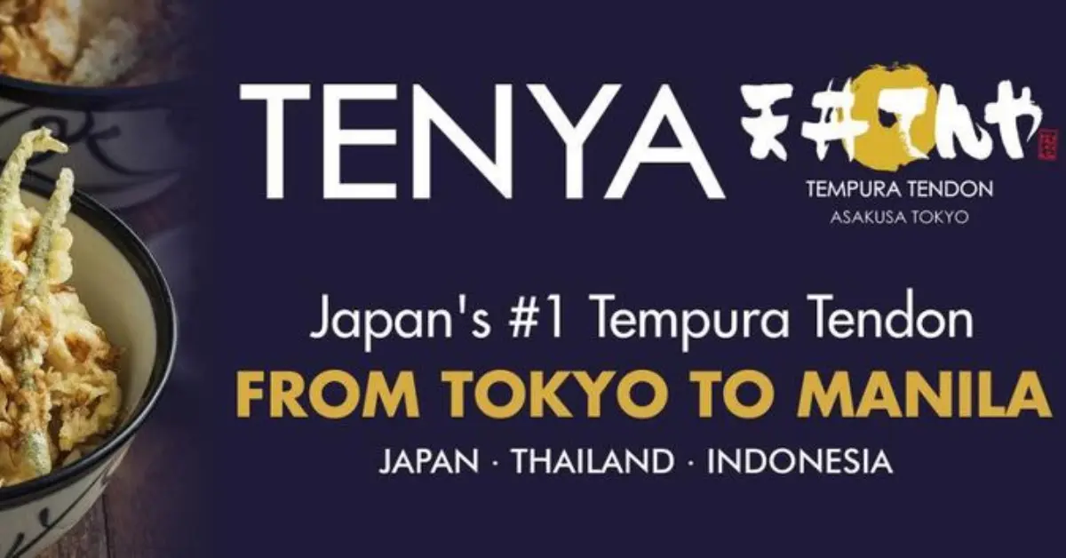 Tenya Philippines Menu Prices Updated 2025