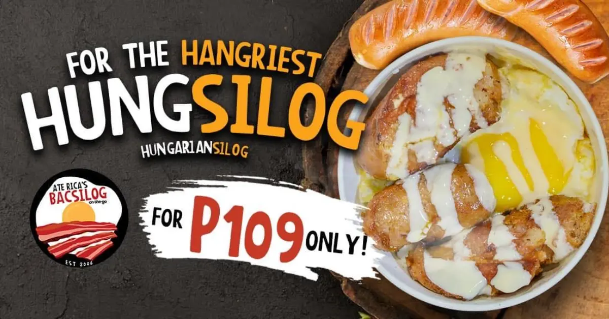 Ate Rica's Bacsilog Philippines Menu Prices Updated 2025