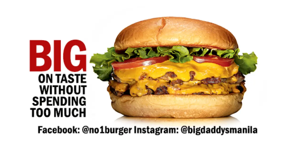 Big Daddy's Philippines Menu Prices Updated 2025