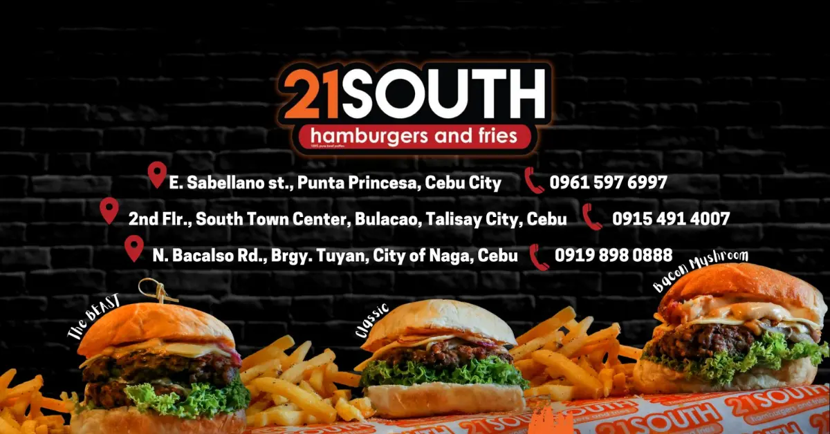 21South Philippines Menu Prices Updated 2025